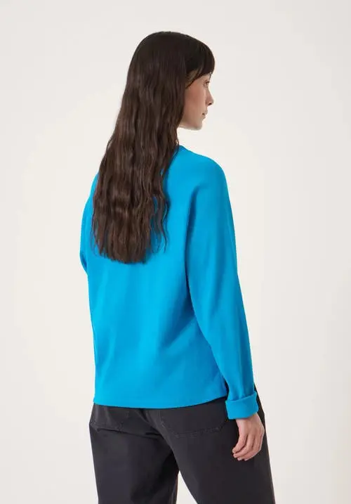 HUSH Matilda Raglan Top - Aqua Blue