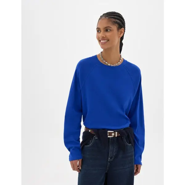 HUSH Matilda Raglan Top - Bright Blue