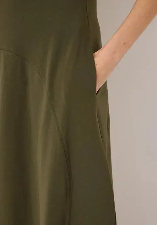 HUSH Barrel Cotton Jersey Dress