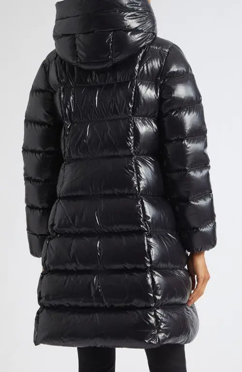 Moncler Marusse Long Quilted Down Coat