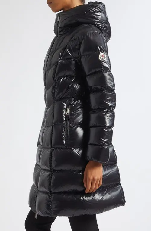 Moncler Marusse Long Quilted Down Coat