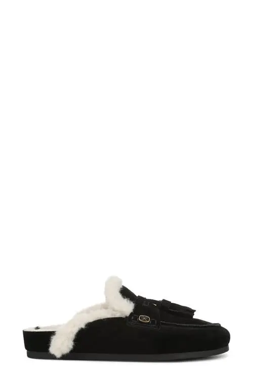 Sam Edelman Astrid Genuine Shearling Lined Mule - Black