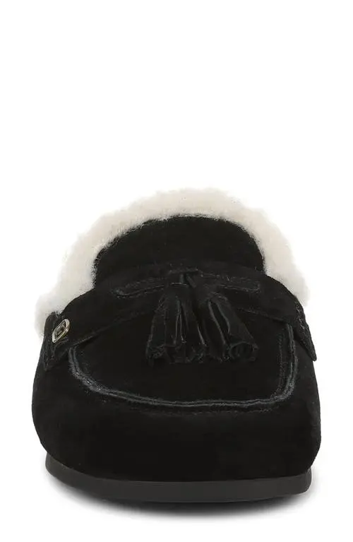 Sam Edelman Astrid Genuine Shearling Lined Mule - Black