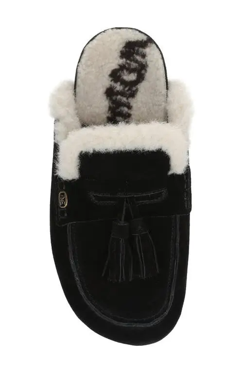 Sam Edelman Astrid Genuine Shearling Lined Mule - Black