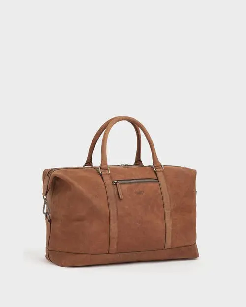 OSPREY LONDON The Clayton Leather Weekender