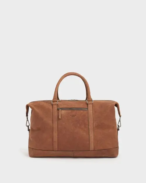 OSPREY LONDON The Clayton Leather Weekender