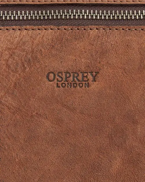 OSPREY LONDON The Clayton Leather Weekender