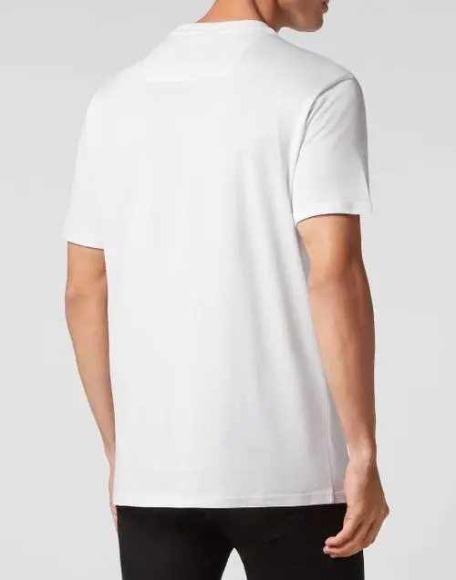 Philipp Plein T-shirt Round Neck Skull&bones - White