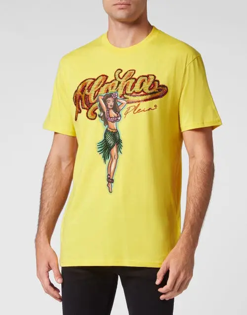 Philipp Plein T-shirt Round Neck Ss Hawaii