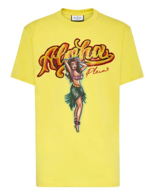 Philipp Plein T-shirt Round Neck Ss Hawaii
