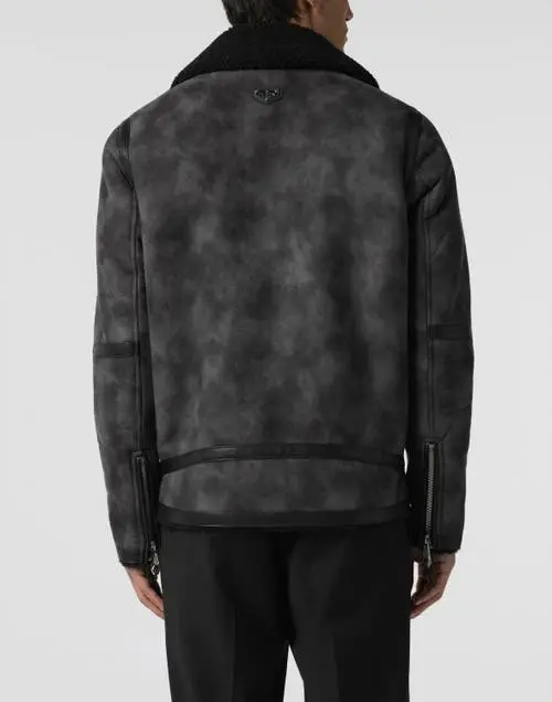 Philipp Plein Eco Shearling Jacket - Black