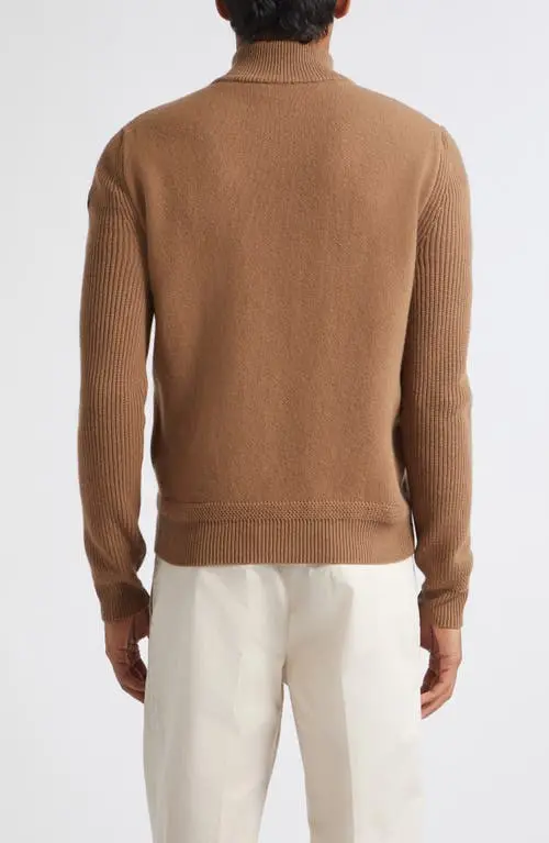 Moncler Wool & Cashmere Zip Cardigan