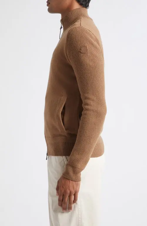 Moncler Wool & Cashmere Zip Cardigan