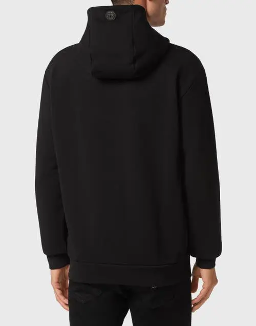 Philipp Plein Gothic Plein Hooded Sweatshirt - Black