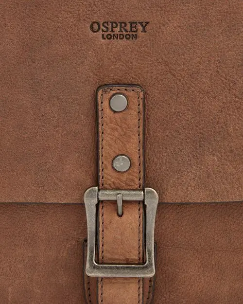 OSPREY LONDON The Clayton Leather Messenger Bag