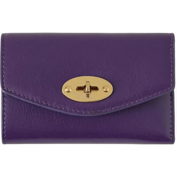 Mulberry Darley Folded Leather Wallet - Amethyst