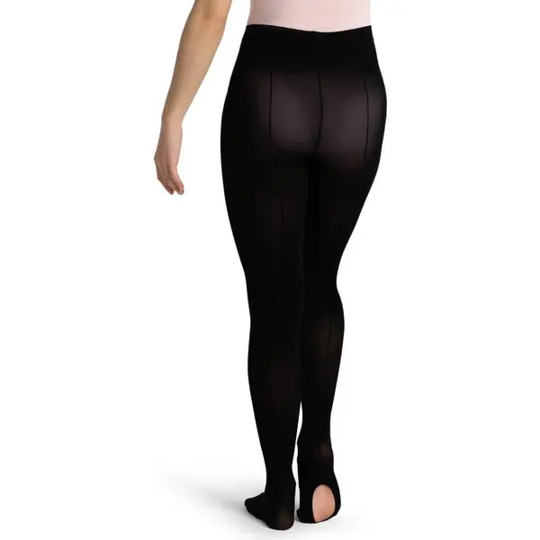 CAPEZIO Ultra Soft Transition Tight With Back Seam - Black