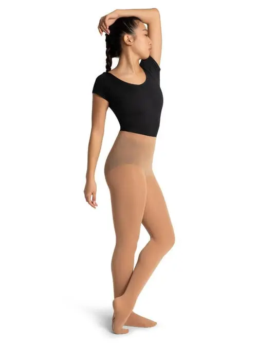 CAPEZIO Ultra Soft Transition Tight® With Back Seam - Medium Brown