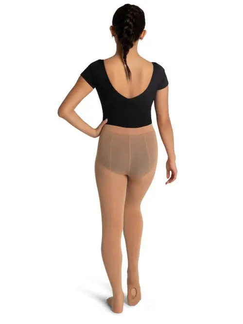 CAPEZIO Ultra Soft Transition Tight® With Back Seam - Medium Brown