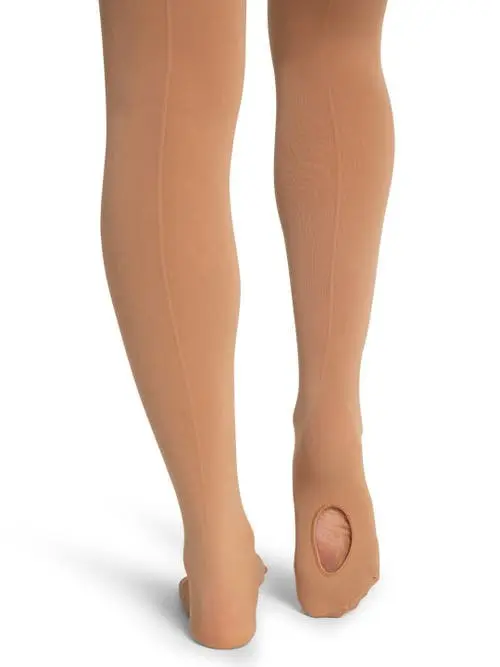 CAPEZIO Ultra Soft Transition Tight® With Back Seam - Medium Brown