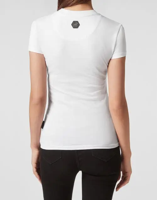 Philipp Plein Cotton Jersey T-shirt With Spray Print