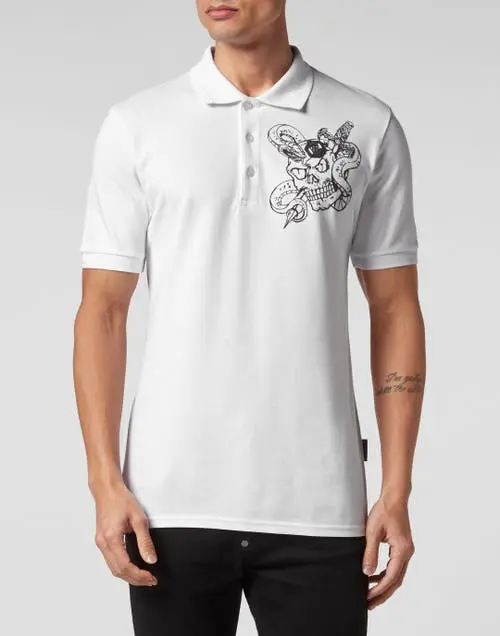 Philipp Plein Polo Shirt Snake