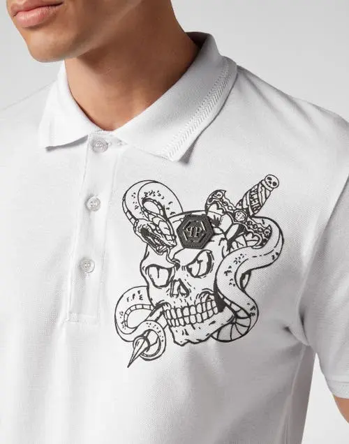 Philipp Plein Polo Shirt Snake