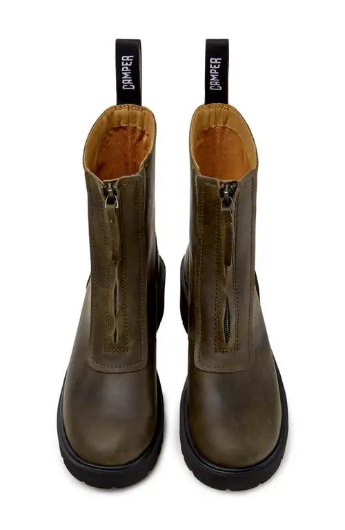 Camper Milah Lug Platform Boot - Dark Green