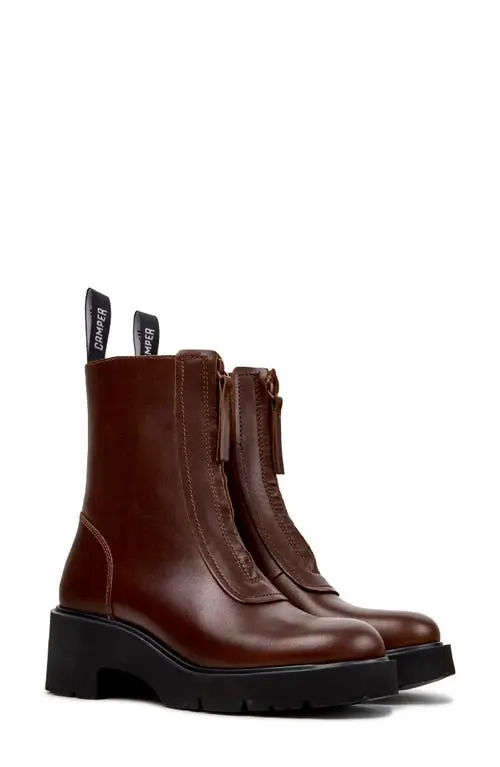 Camper Milah Lug Platform Boot - Medium Brown