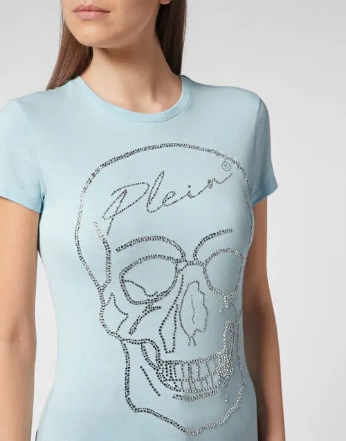 Philipp Plein Embellished Skull T-shirt