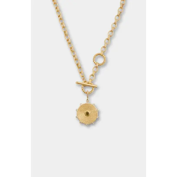Stella & Dot Rooted In Love Convertible Necklace With Mother Of Pearl Pendant