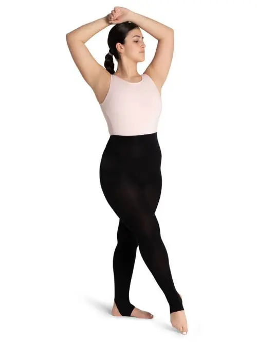 CAPEZIO Ultra Soft Stirrup Tights - Black