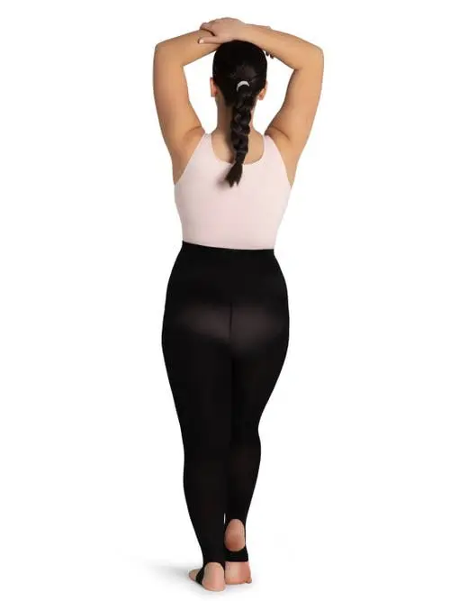 CAPEZIO Ultra Soft Stirrup Tights - Black