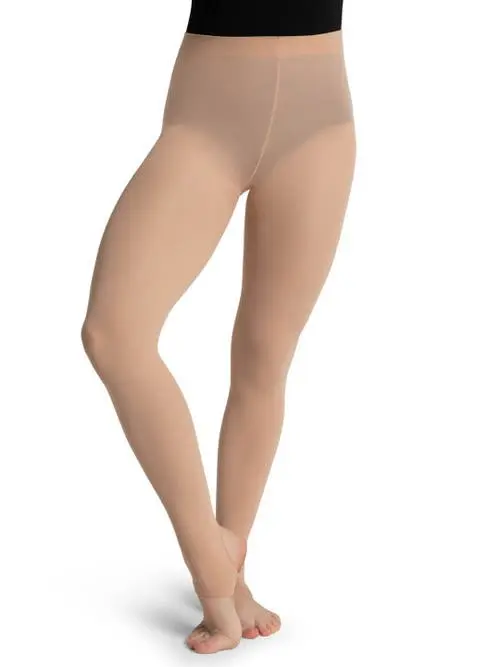 CAPEZIO Ultra Soft Stirrup Tights - Natural