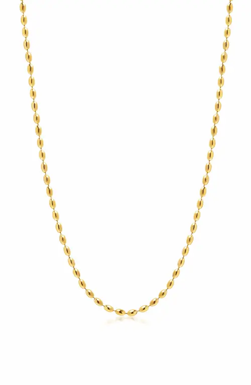 NIALAYA JEWELRY Gold Beaded Chain Necklace