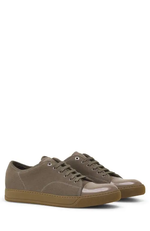 LANVIN Dbb1 Patent Leather And Suede Sneakers