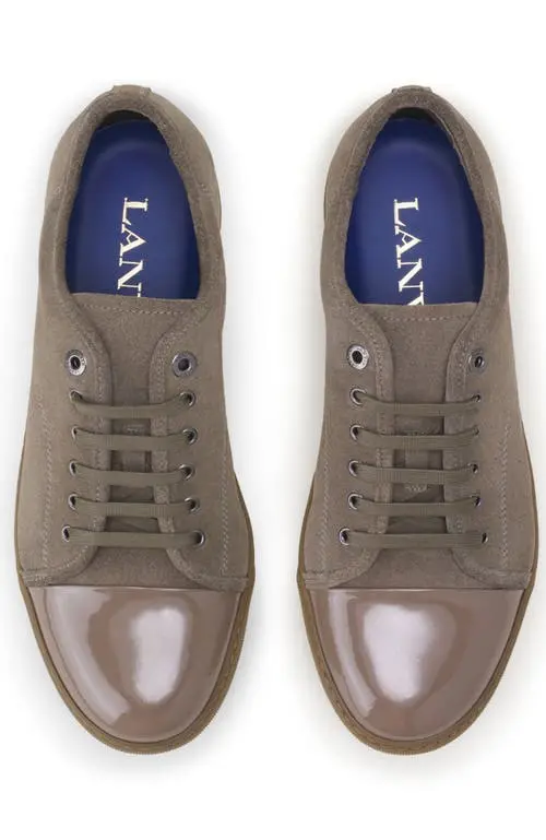 LANVIN Dbb1 Patent Leather And Suede Sneakers