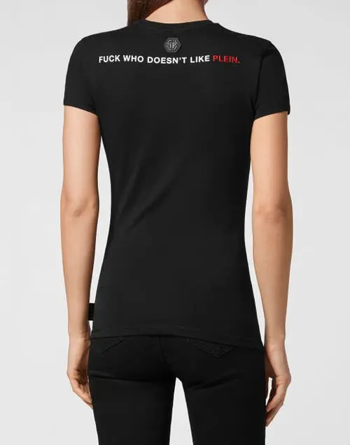 Philipp Plein Plein" Graphic T-shirt - Black