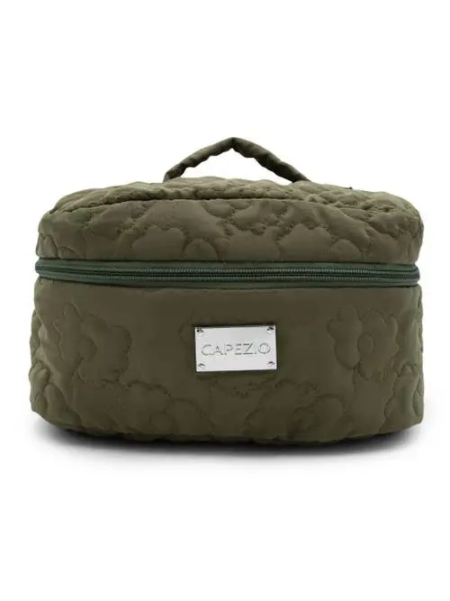 CAPEZIO Quilted Vanity Case With Top Handle - Light/pastel Green