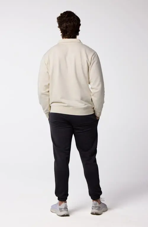 CENTERLINE ATHLETICS Active Lifestyle You Know You Play Quarter Zip Sweatshirt - Ivory