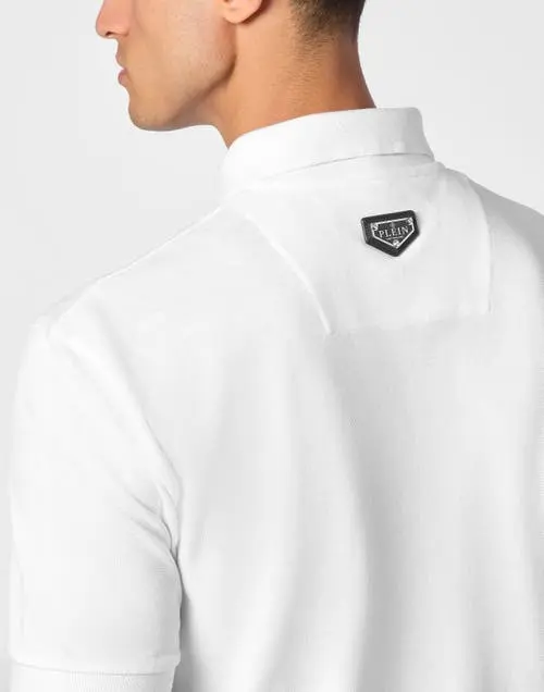 Philipp Plein Pique Polo Shirt Ss Skull&amp;bones