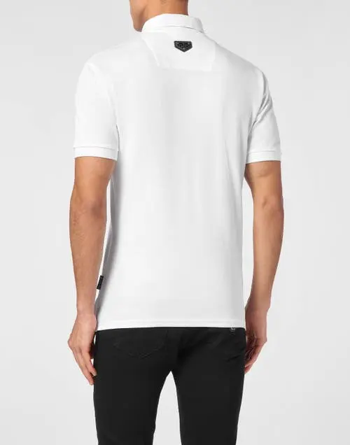 Philipp Plein Pique Polo Shirt Ss Skull&amp;bones