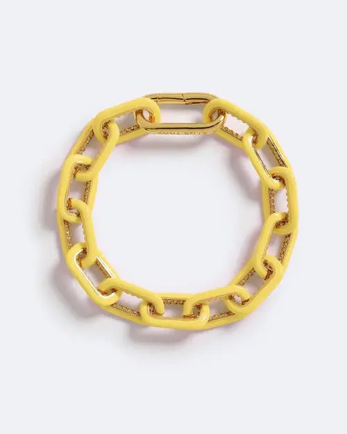 EMMA PILLS The Original Bracelet In 14k Gold Plated And Enamel - Butter