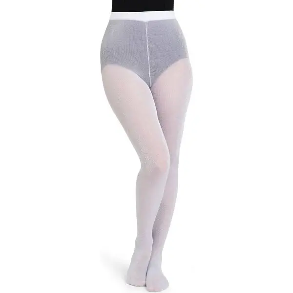 CAPEZIO Professional Glitter Tight - White