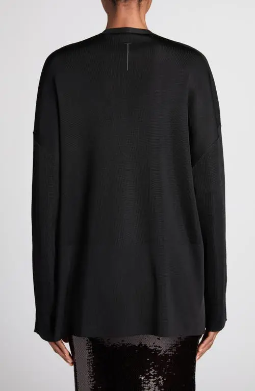 TOM FORD Merino Wool Blend Plunge Neck Sweater
