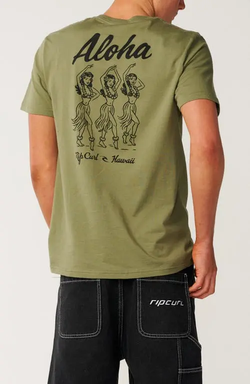 Rip Curl Hawaii Hula Cotton Graphic T-shirt