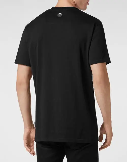 Philipp Plein Round Neck T-shirt Gothic Plein - Black