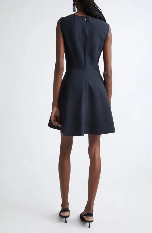 Oscar De La Renta Sleeveless Peony Print Fit & Flare Dress