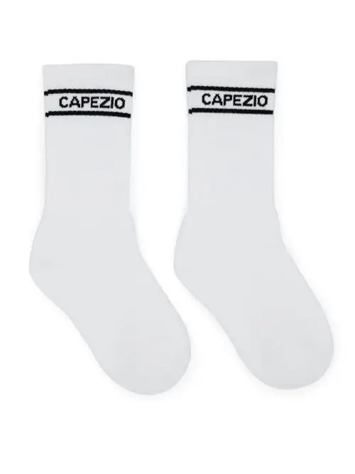 CAPEZIO Varsity Crew Sock - White