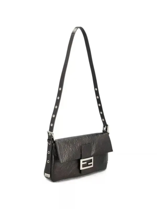 Fendi Baguette Crackled Leather Bag